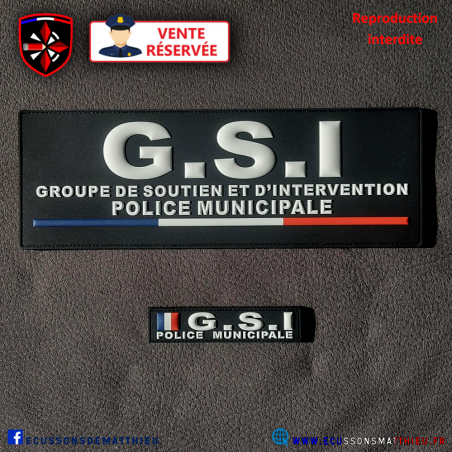 KIT DOSSARD PVC - GSI POLICE MUNICIPALE